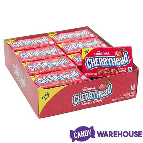 Cherryhead Candy Mini Packs 24 Piece Box Candy Warehouse