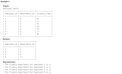 Sql107 1789 Primary Department For Each Employee