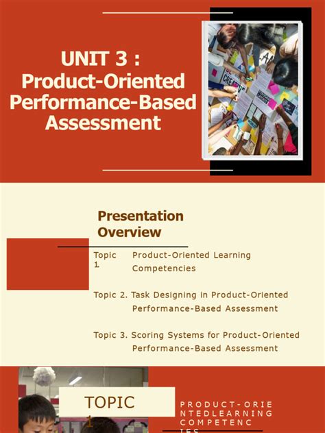 Unit 3 Product Oriented Performance Based Assessment Pdf Rubric Academic Educational