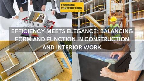 Efficiency Meets Elegance Balancing Form And Function In Construction And Interior Work With