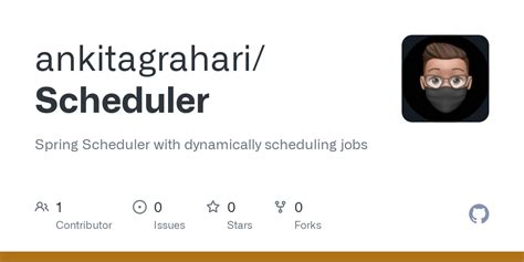 GitHub Ankitagrahari Scheduler Spring Scheduler With Dynamically Scheduling Jobs