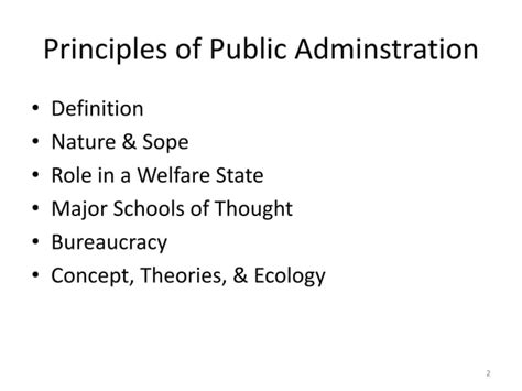 Public Administration Role Scope And Defination Pptx Political Issues And Policy Politics