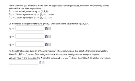 Solved In This Question You Will Build A Matrix From The