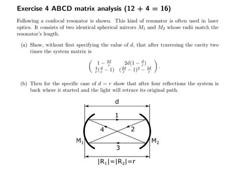Solved Exercise 4 Abcd Matrix Analysis 12 4 16