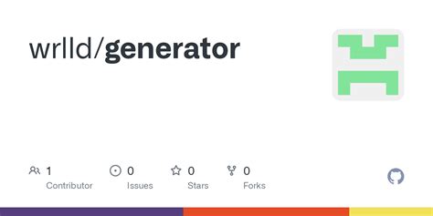 Github Wrlldgenerator