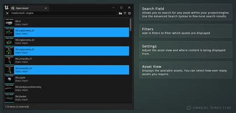 Ue Tip The Asset Picker