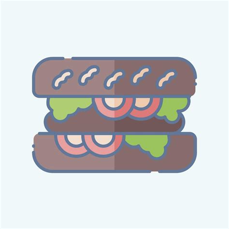 Icon Choripan Related To Argentina Symbol Doodle Style Simple Design