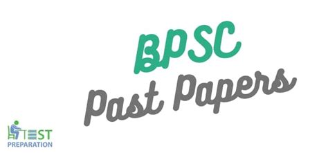 BPSC Past Papers PDF Download Test Preparation