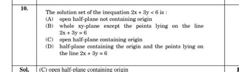\begin{tabular} { | l | l | } \hline 10. & The solution set of the inequ..