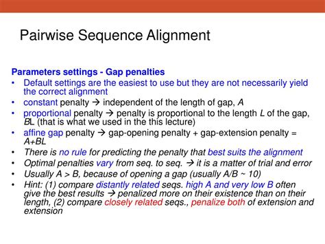 PPT Pairwise Sequence Alignment PowerPoint Presentation Free Download ID
