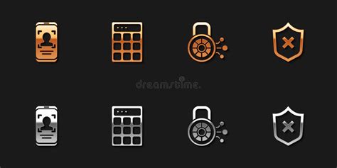 Set Mobile And Face Recognition Password Protection Cyber Security