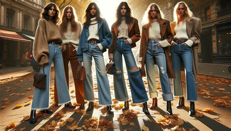 Модные женские джинсы осени 2024