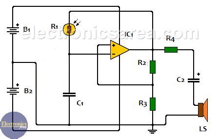 How To Make A Light Sensitive Sound Generator Circuit Electronics Area Circuit Electronics