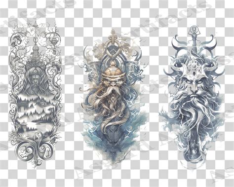 Jotunn Tattoo Design Set Norse Mythology Vikings Digital Download Etsy