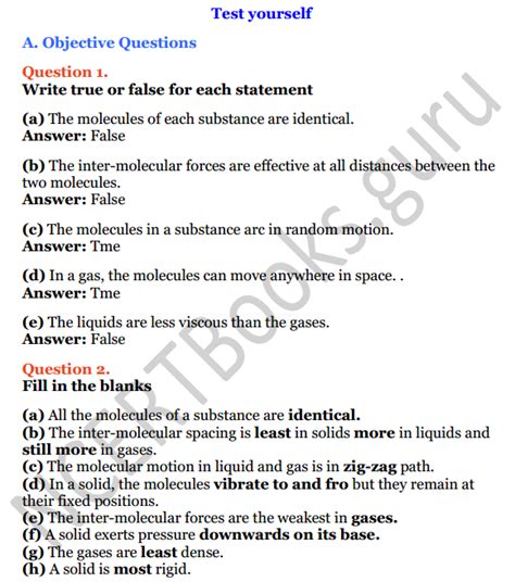 Selina Concise Physics Class 6 Icse Solutions Chapter 1 Matter Ncert