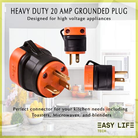 Heavy Duty Grounded Plug Easylife Tech By Famatel
