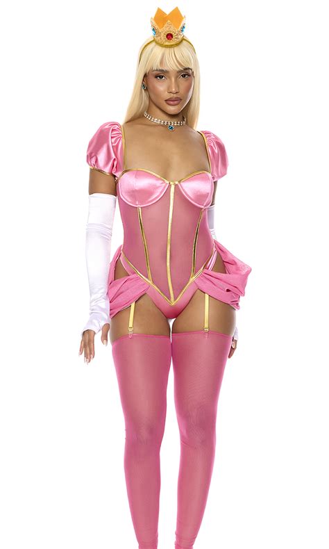 Adult Peachy Video Game Women Costume Womens Tv And Movie Character