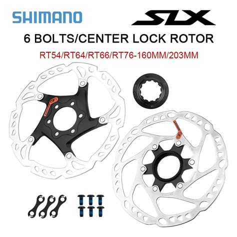 시마노 slx 데오레 sm rt76 rt66 rt64 rt54 디스크 브레이크 로터 160mm 203mm 6 볼트 디스크