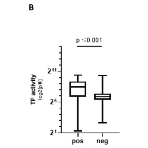 Tf Pathway Markers In Covpos Patients Levels Of Tf Concentration A Download Scientific