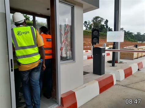 Cameroun La Station De Péage Automatique De Mbankomo En Construction