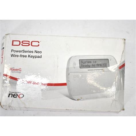 Dsc Powerseries Neo Wire Free Keypad White Full Message Led W Powerg