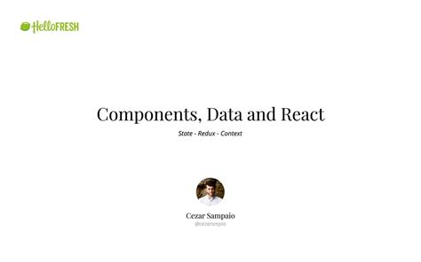 components data and react speaker deck