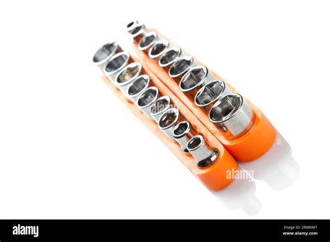 Hex Socket Set Isolated On White Background Stock Photo Alamy