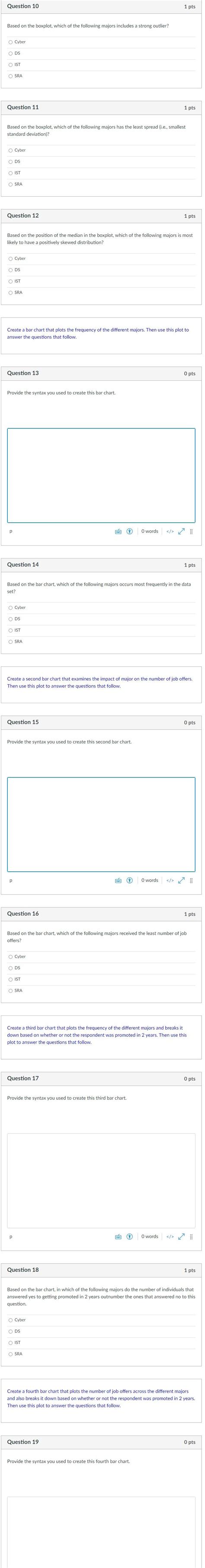 Only Answer Questions 10111214161820