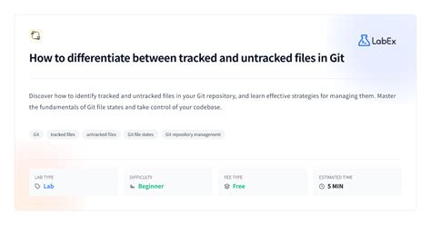 How To Differentiate Between Tracked And Untracked Files In Git Labex