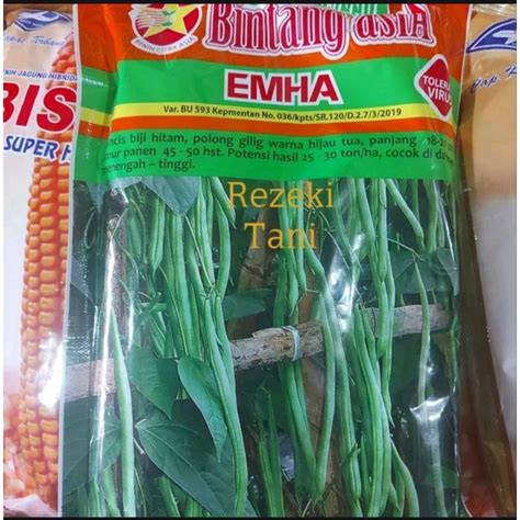 Jual Buncis Emha 500gr Bintang Asia Bentuk Biji Hitam Shopee Indonesia
