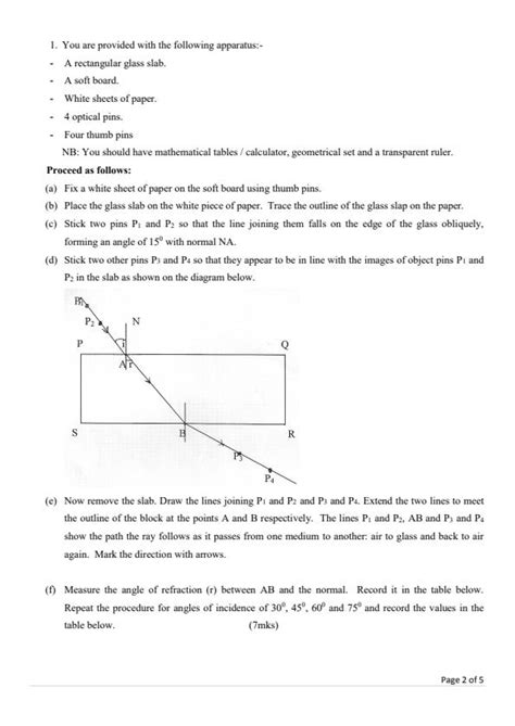 form 3 physics paper 3 end of term 3 examination 2024 3327