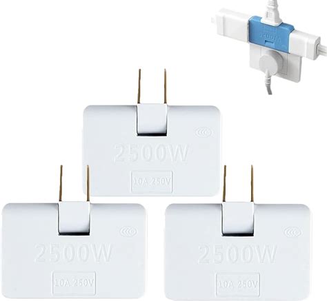 Rotatable Socket Converter 2500w 3 Way Rotatable Socket Converter 3 Way 2 Prong Flat Plug