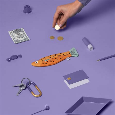 Small Whiting Orange Keychain Don Fisher