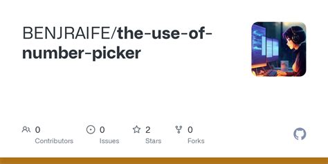 Github Benjraife The Use Of Number Picker