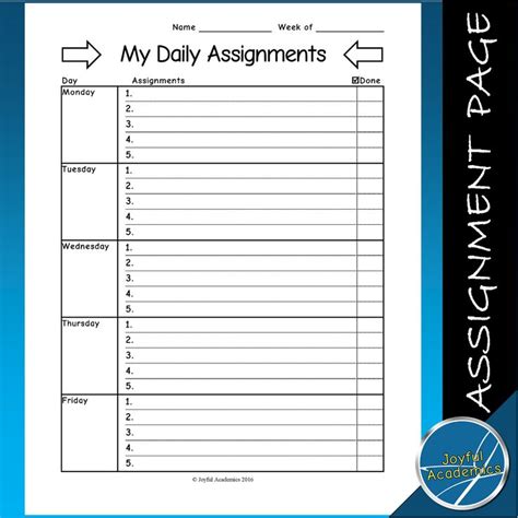 Printable Work Assignment Forms Printable Forms Free Online