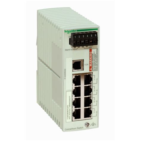 Network Switch Modicon Networking Basic Managed 8 Ports For Copper Cuny And Guerber