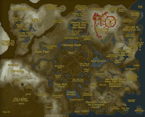 Not Mine But Enjoy The Most Accurate Map Of Botw Breath Of The Wild