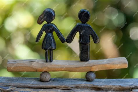 Premium Photo Equality And Non Equality Between Men And Women Gender