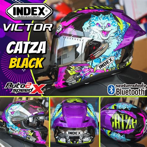 หมวกกันน็อค Index Victor แว่น2ชั้น Shopee Thailand