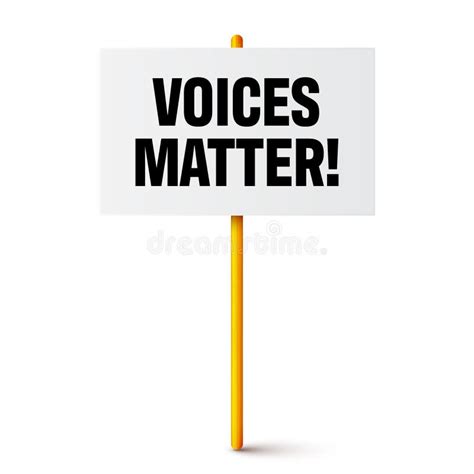 Protest Sign With Text Slogan And Wooden Holder Demonstration Banner