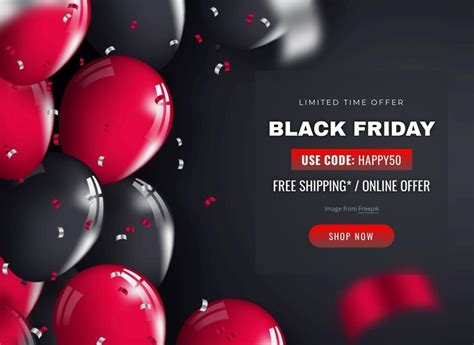 Black Friday In Realistic Style Html Code Example By Nicepage