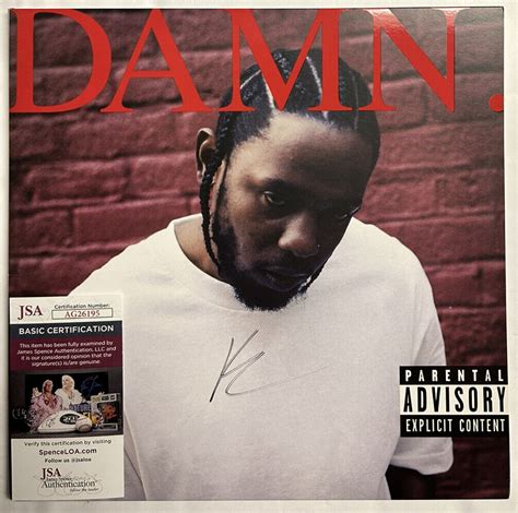 Kendrick Lamar Autographed Memorabilia Signed Photo Jersey Collectibles Merchandise
