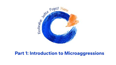 Part 1 Introduction To Microaggressions