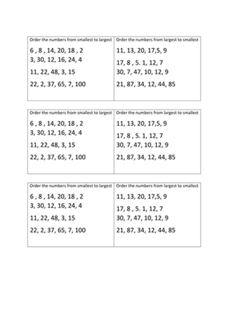 Year 2 Maths Ordering Numbers Lesson Plan 1 4 Teaching Resources