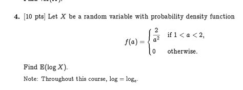 solved 4 10 pts let x be a random variable with
