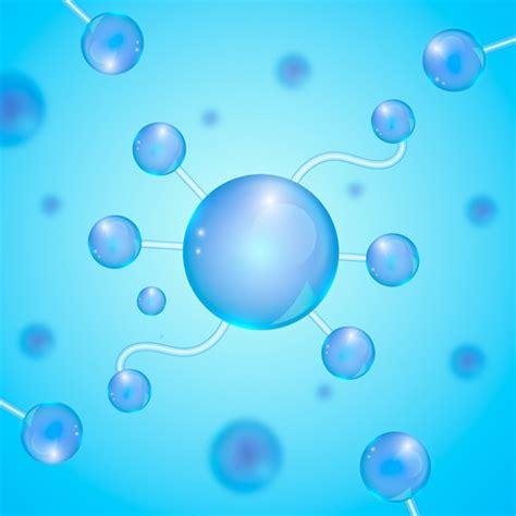 Premium Vector Realistic Molecules Illustration