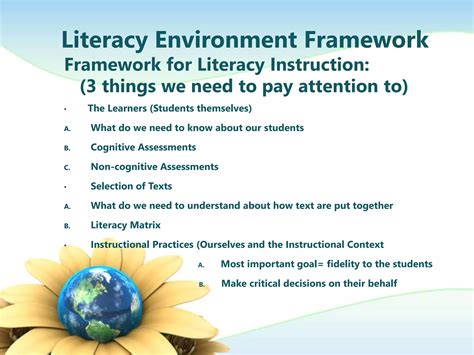Literate Environment Analysis By Sheila Oneal Ppt