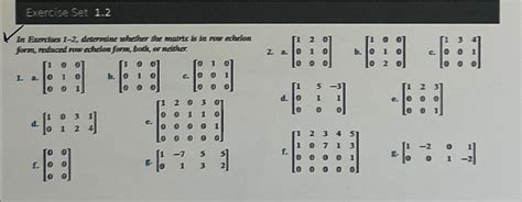 solved exercise set 1 2in exercises 1 2 ﻿deternine whether
