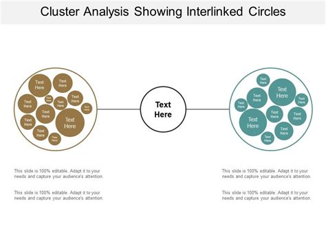 cluster analysis showing interlinked circles ppt powerpoint