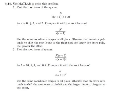 Solved Use MATLAB To Solve This Problem Plot The Chegg